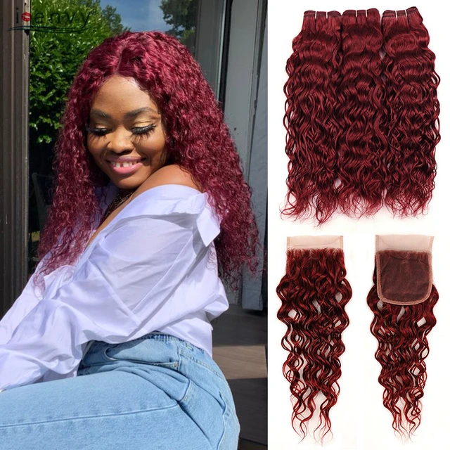 Red Wavy Weave