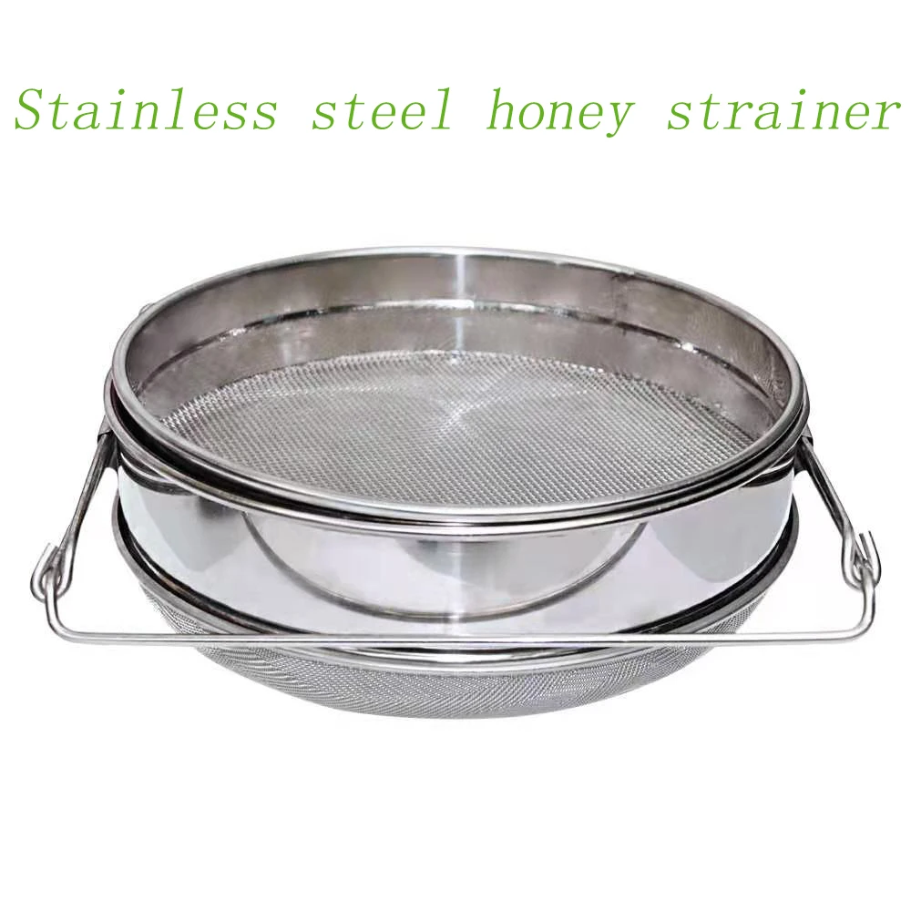 Reusable Mesh Double-Layer Honey Strainer Stainless Steel Screen ...
