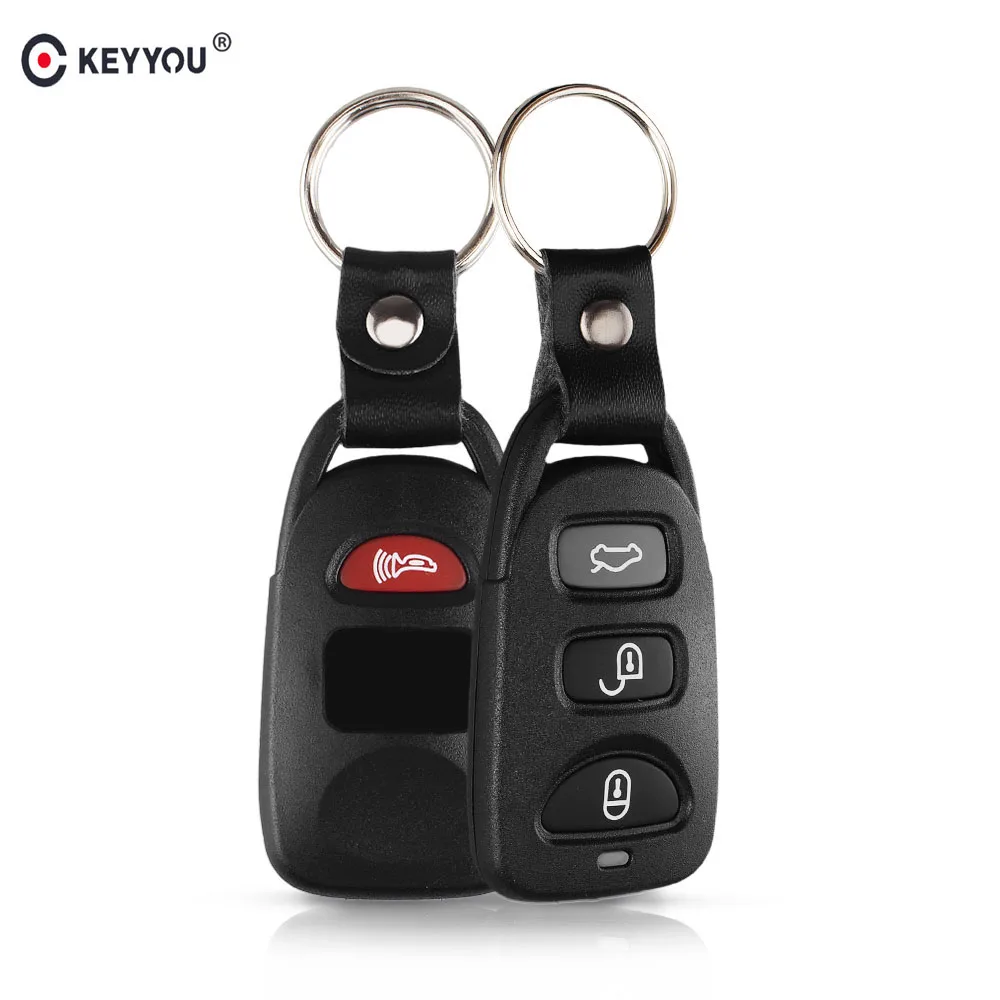 KEYYOU 4ปุ่ม3 + 1 Panic Remote Key กรณีเชลล์ Fob ครอบคลุม4ปุ่มสำหรับ ...