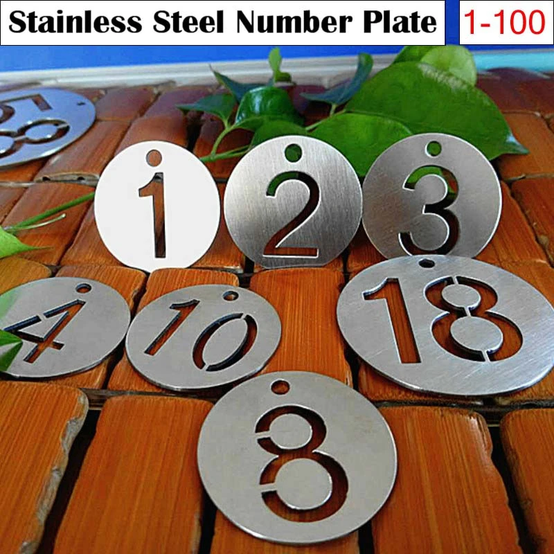 Stainless-Steel-Number-Plate-Digital-Label-Mark-Sign-Classification ...