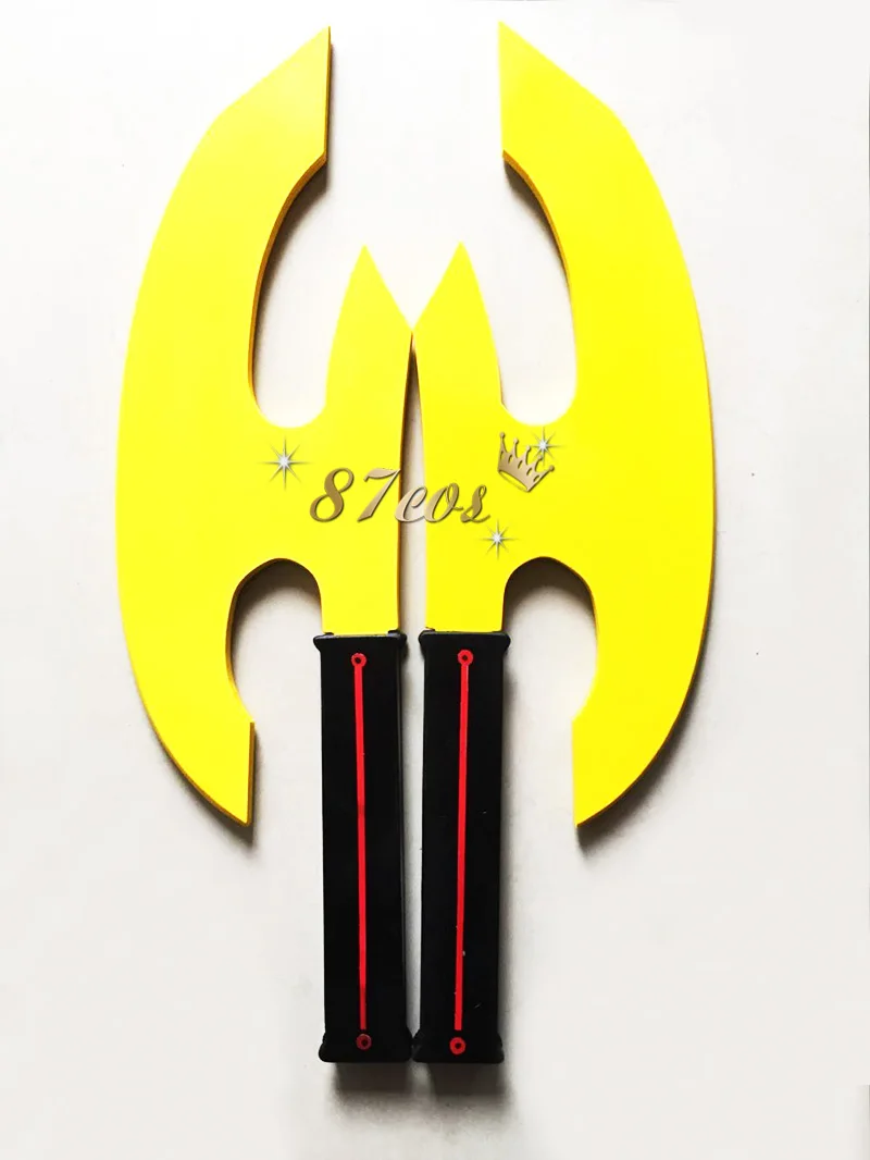 Anime World Trigger xiaonantonghui double axes Cosplay props weapon for ...