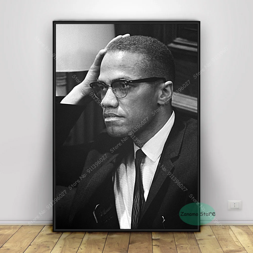Malcolm X Clip Art Black And White