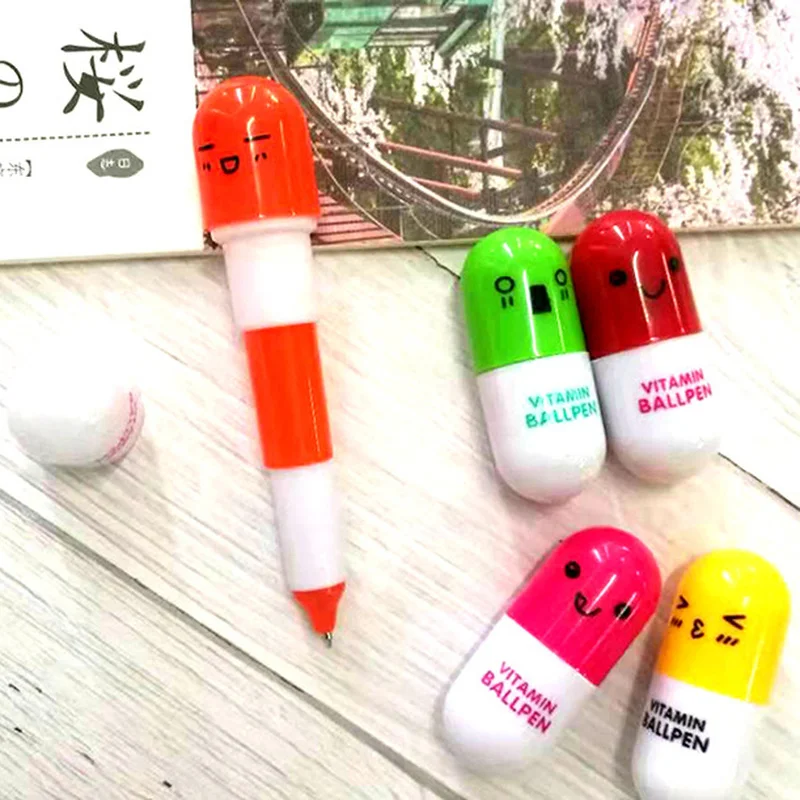 1PCS-Mini-Pill-shaped-Capsule-Highlighter-Vitamin-Marker-Graffi-Color ...