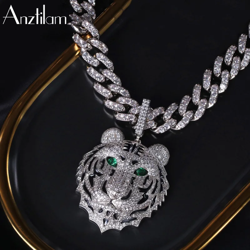 Gold Tiger Pendant Big