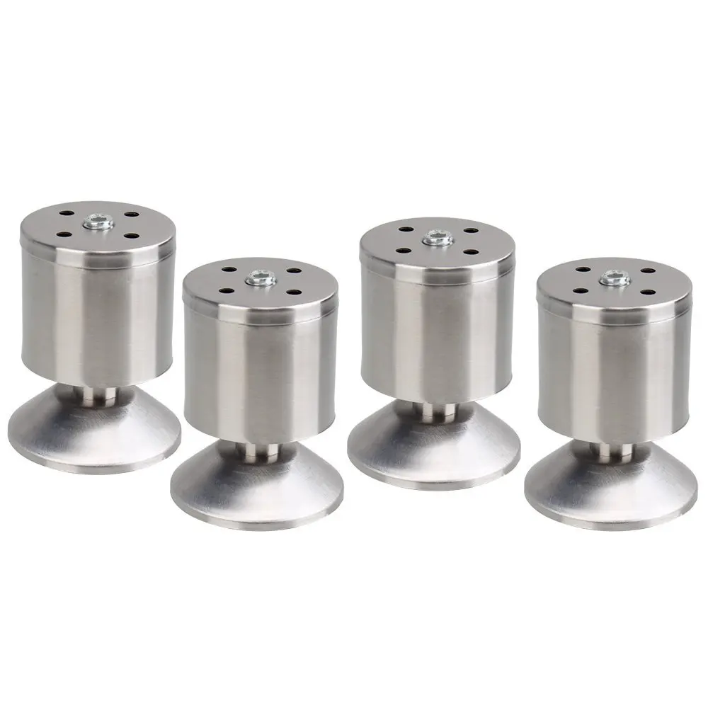 4pcs Stainless Steel Adjustable Feet Furniture Leg DIY Stand for ...