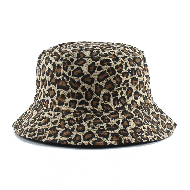 2022-Leopard-Print-Bucket-Hat-Reversible-Fisherman-Hat-Outdoor-Travel ...