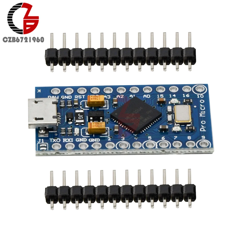 마이크로 USB ATmega32U4 Pro 마이크로 3.3V 8MHz 보드 모듈, 아두이노 레오나르도 ATMega 32U4 ...