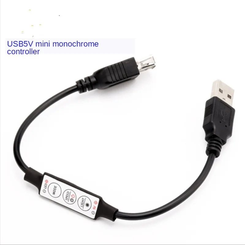 Input and Output USB Connector 5V Mini Monochromatic Led Light with 3 ...