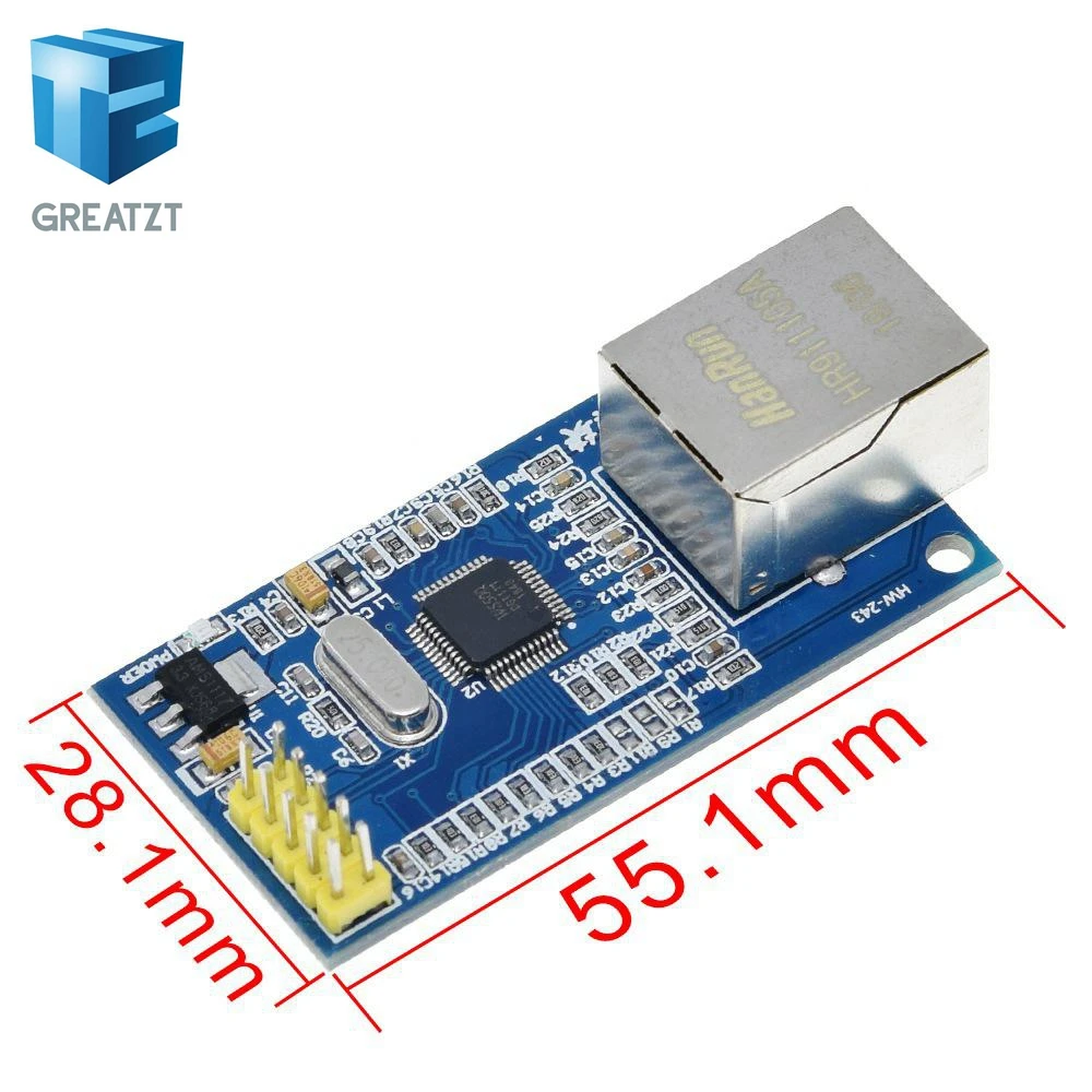 GREATZT W5500 сетевой модуль Ethernet аппаратный TCP/IP 51/STM32 микроконтроллер программы по W5100