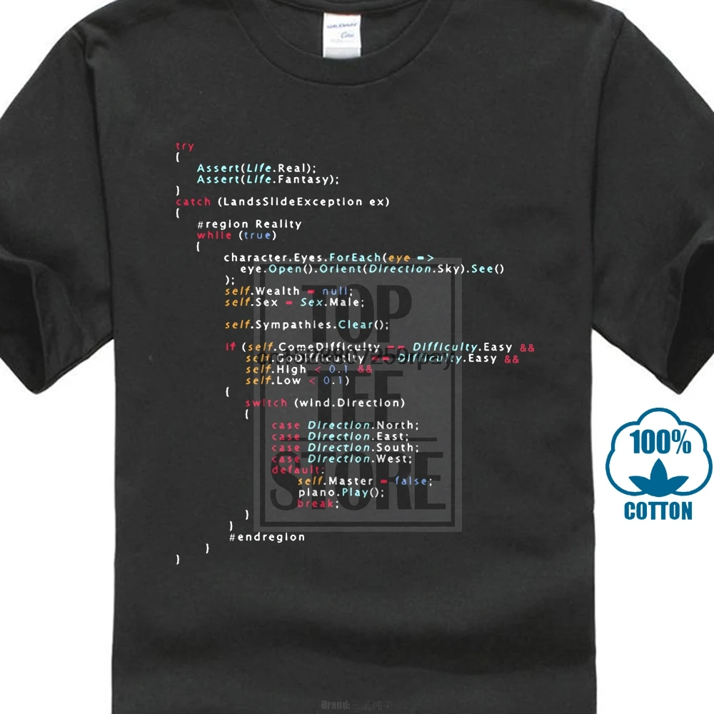 Retro Camisas Curtas É Este A Vida Real Codificação Camisa De ...