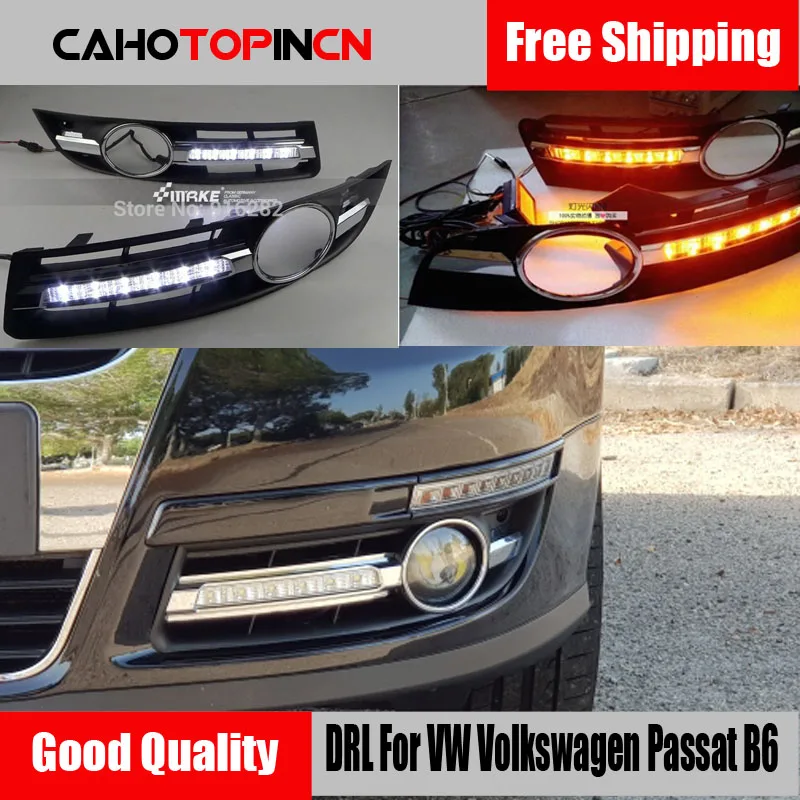 2PCS-LED-For-VW-Volkswagen-Passat-B6-2007-2008-2009-2010-2011-Driving ...