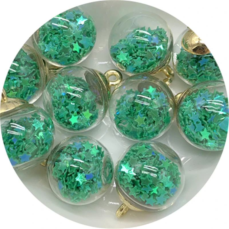 PERLE,16--Mini bouteilles en verre de 16mm, 5 pièces-lot, avec étoiles ...