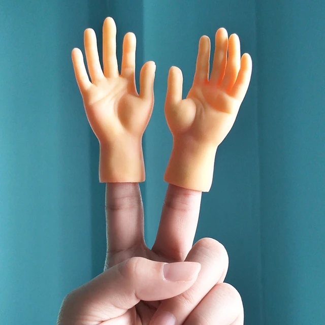 Mini Silikon-Handpuppenhände: Lustige Finger-Ärmel für Streiche und ...