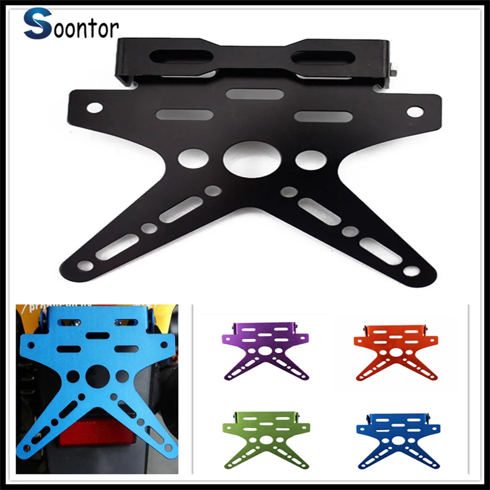 Motorcycle License Holder Mount Bracket Number Plate FOR Kawasaki ZR750 ...