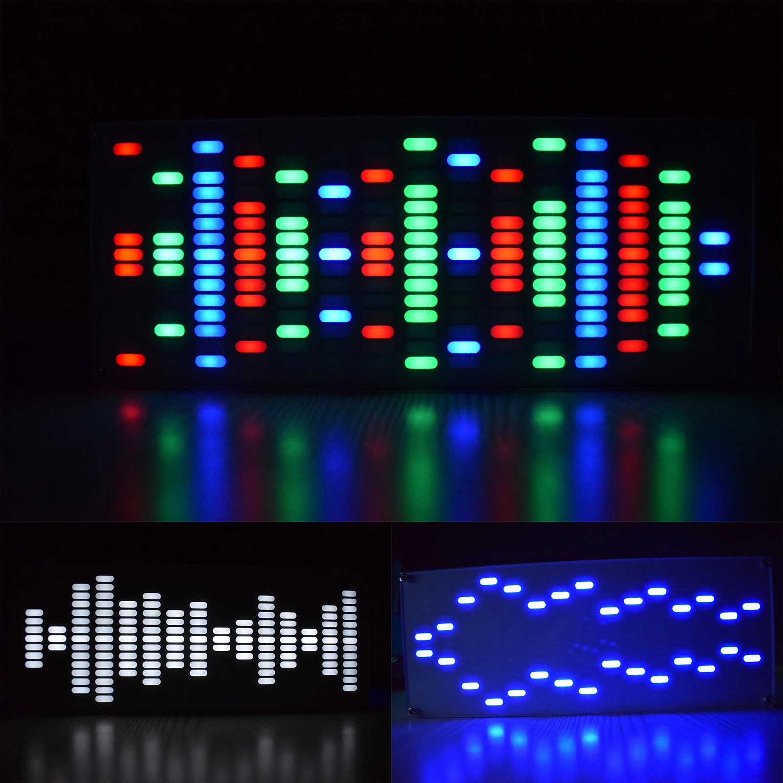 DIY-Touch-Key-Big-Size-225-Segment-LED-Digital-Equalizer-Music-Spectrum ...