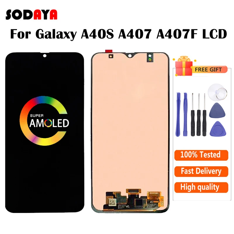 Pantalla-LCD-para-SAMSUNG-Galaxy-A40S-montaje-de-digitalizador-con ...