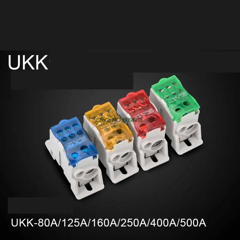 10PCS UKK80A UKK125A UKK160A UKK Terminal Block Din Rail Distribution ...