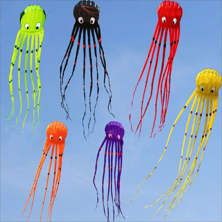 3D-8m-soft-octopus-kite-for-kids-with-handle-inflatable-kites-for-free ...