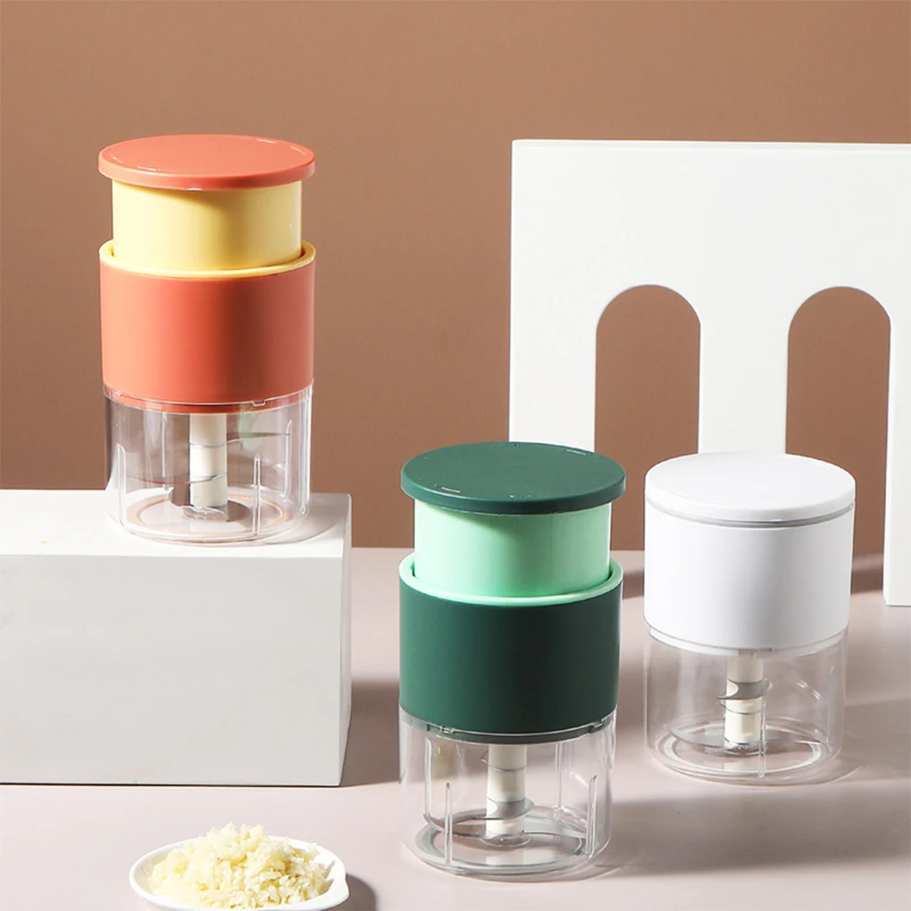 Kitchen Handheld Food Chopper Garlic Masher Stainless Steel Vegetables ...