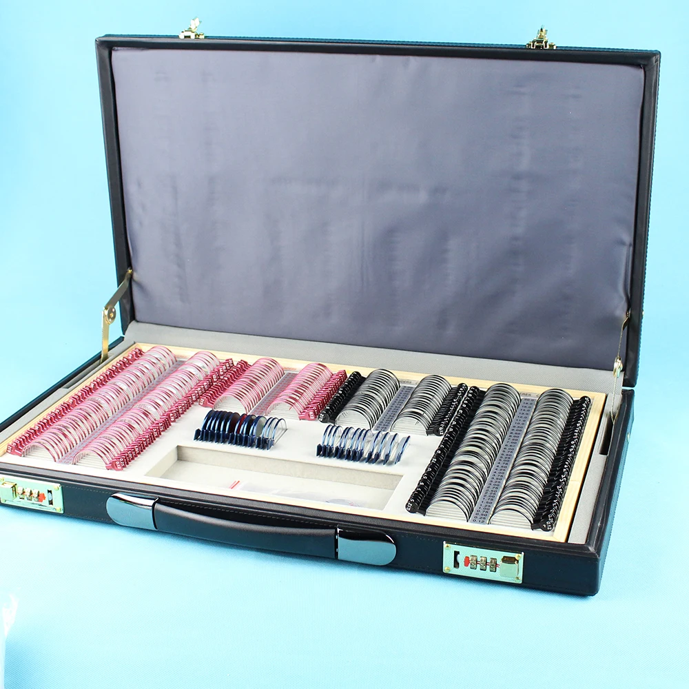 Jsc 266 A Grade Trial Lens Set Red Black Metal Rim Leather Case Quality ...