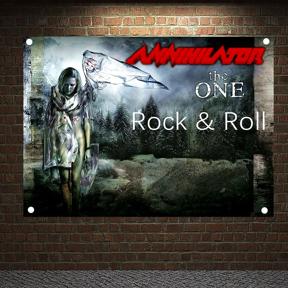 Heavy Metal Rock Band Posters Banners Music Studio Wall Decor Hanging ...