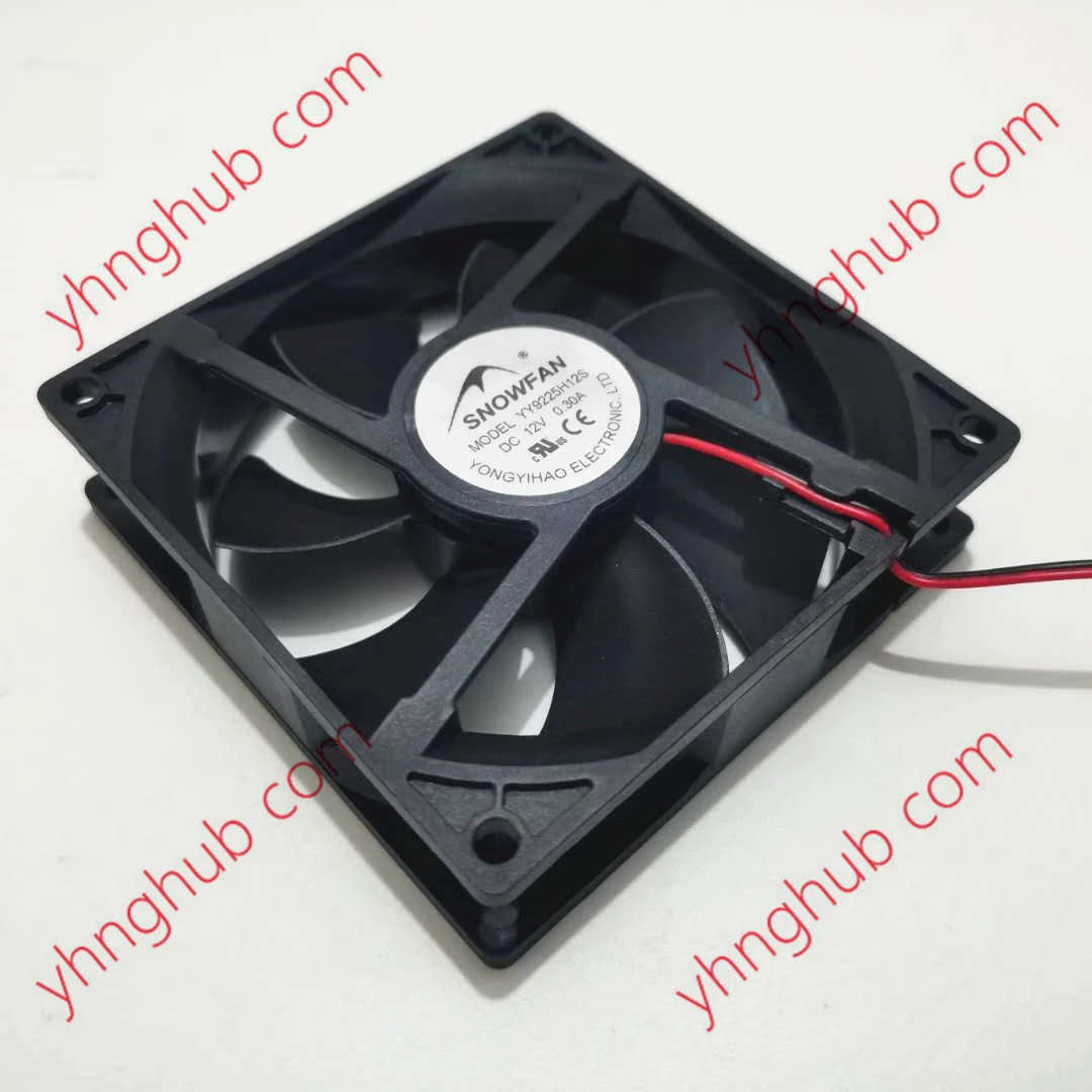 Snow Fan Yy9225h12s Dc 12v 0.30a 92x92x25mm 2-wire Server Cooling Fan ...