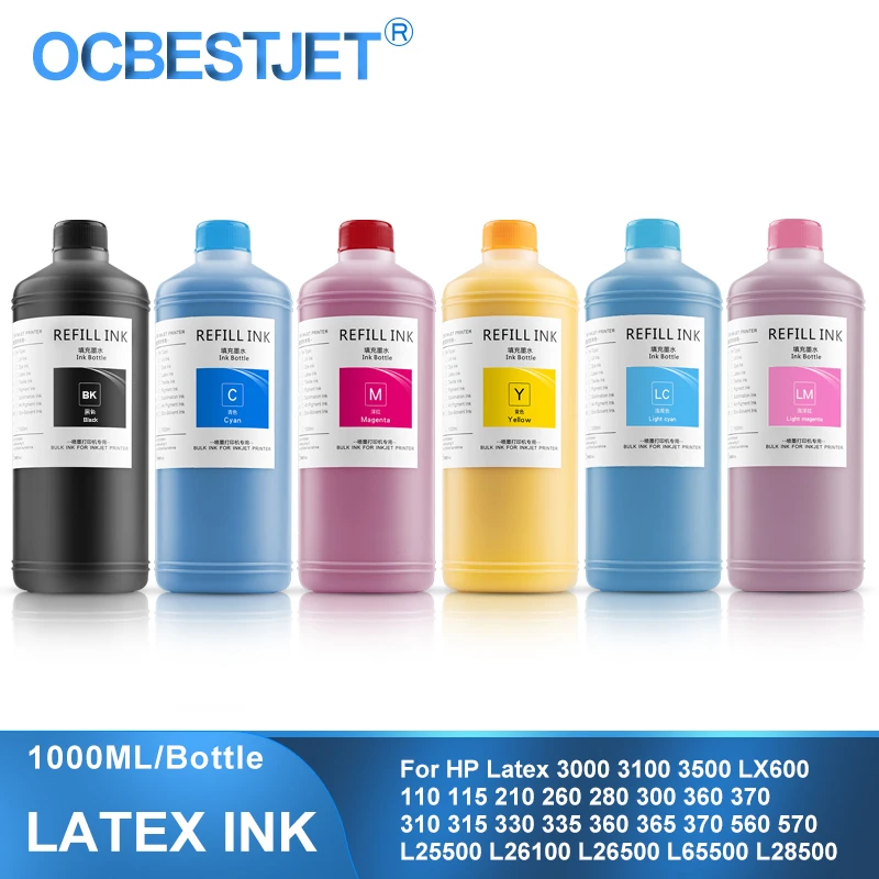 1000ML หมึกน้ำยางสำหรับ HP 786 789 792 831สำหรับ L25500 L26100 L26500 ...