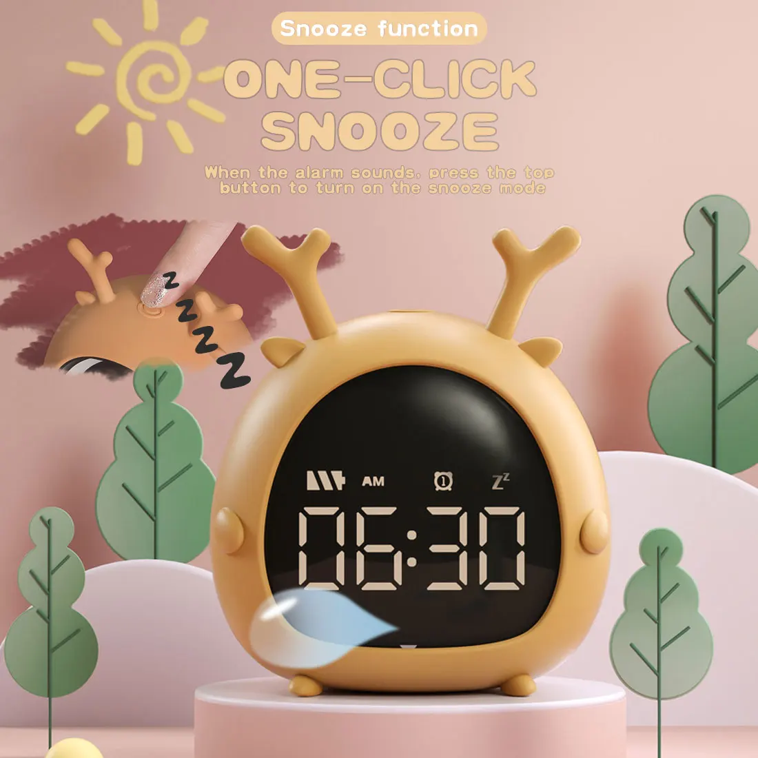 Reloj despertador Digital para niños, cronógrafo de pulsera con alarma ...