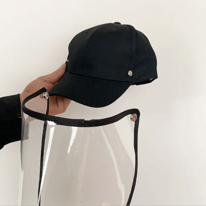 Anti Pollution Baseball Cap Removable Protective Cap Reusable Masks ...