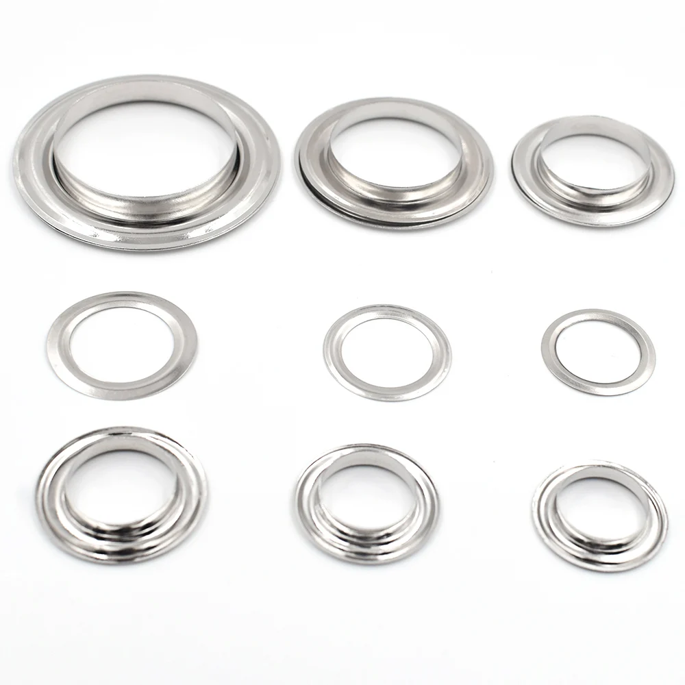 100sets Eyelets Inner Diameter 17mm-40mm Metal Eyelets With Washer Diy ...