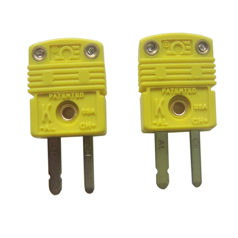 Mini conector termopar macho y hembra, de Color amarillo, de alta ...