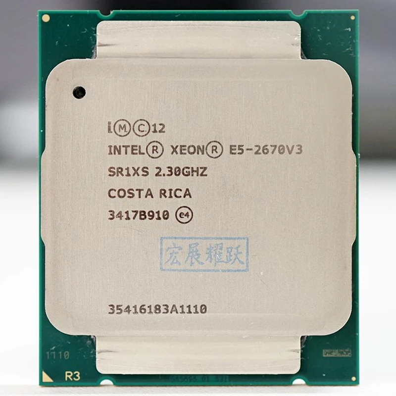 Intel Xeon Processor E5 2670 V3 CPU 2.3G Serve LGA 2011 3 E5 2670 V3 ...