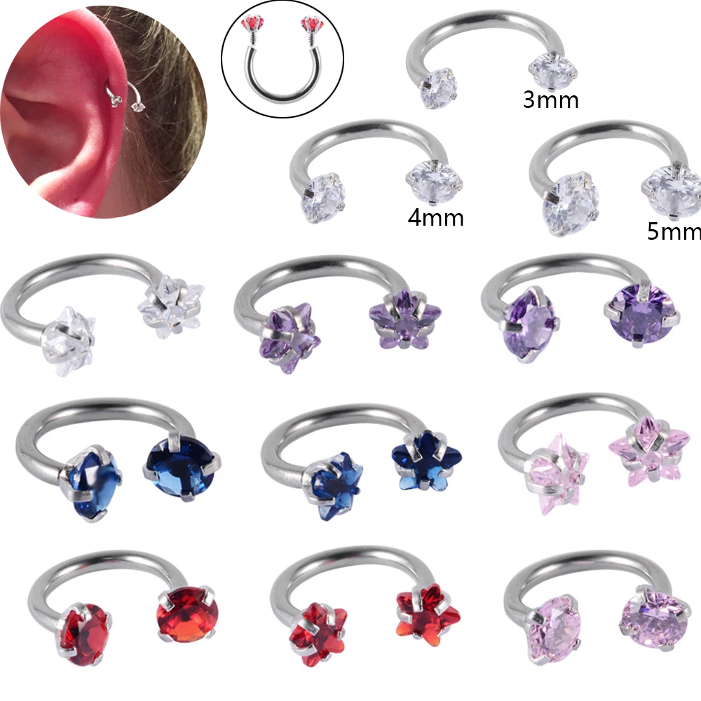 Nose Piercing Ring Surgical Steel | Piercing Hoop Surgical Steel Nose ...