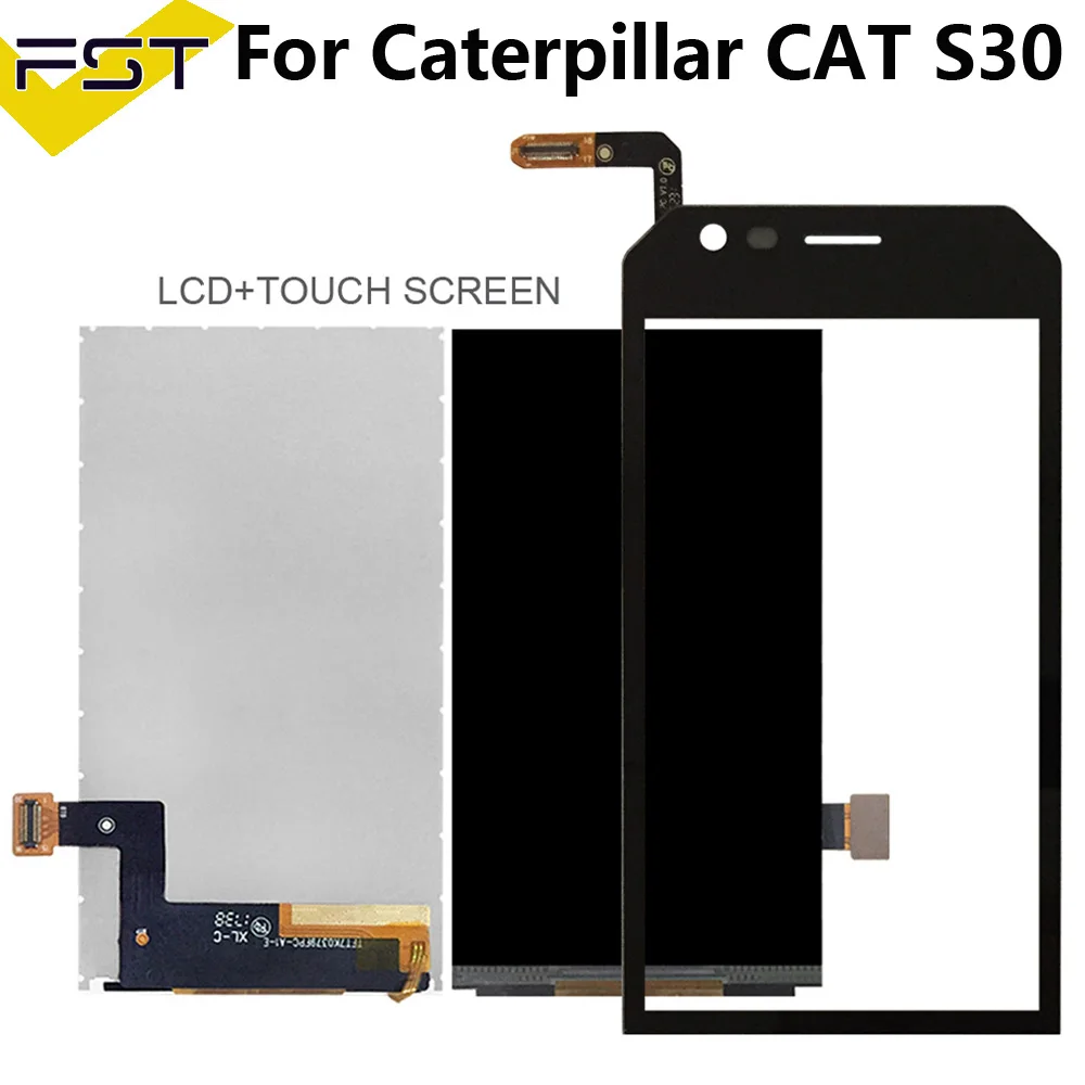 4.5'' Black For Caterpillar CAT S30 LCD Display+Touch Screen Digitizer ...