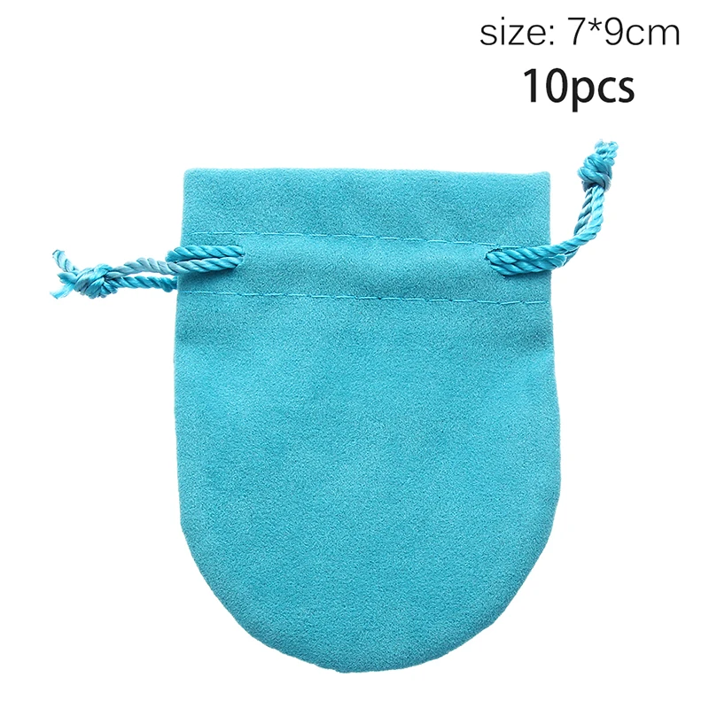 10 шт./лот красочный бархатный мешок с кулиской упаковки ювелирных ...