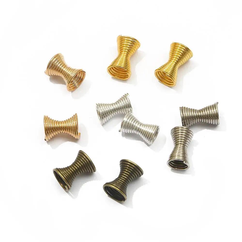 30pcs-Metal-Spring-Funnel-Shape-Spacer-Beads-Caps-Beading-DIY-Findings ...