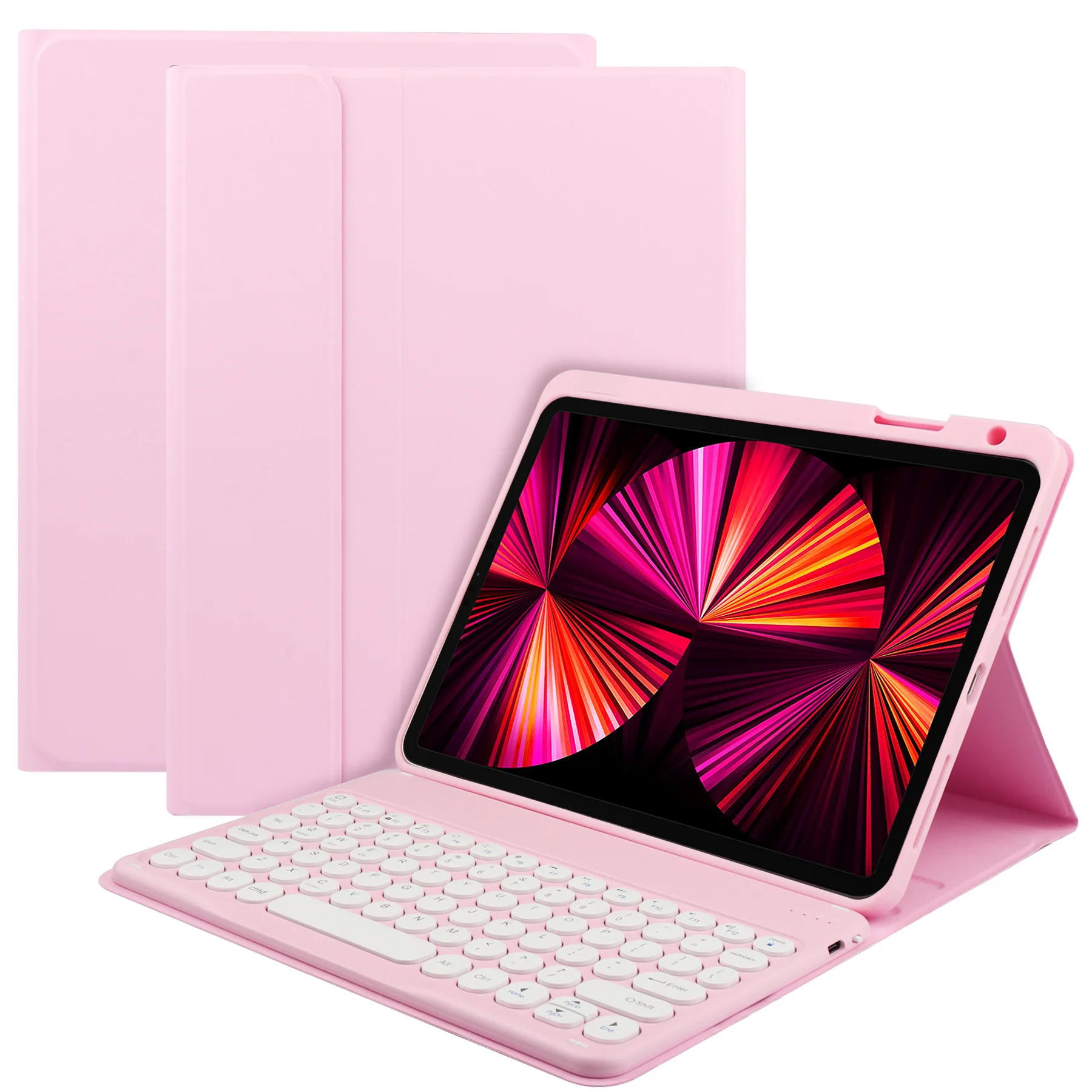 Pink Ipad Air Case With Keyboard