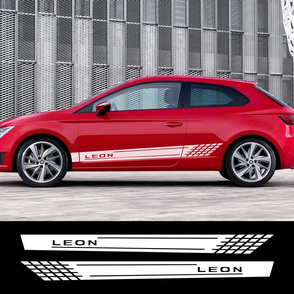 For-Seat-Leon-MK1-MK2-MK3-5F-FR-Car-Door-Side-Stickers-Graphics-Sport ...