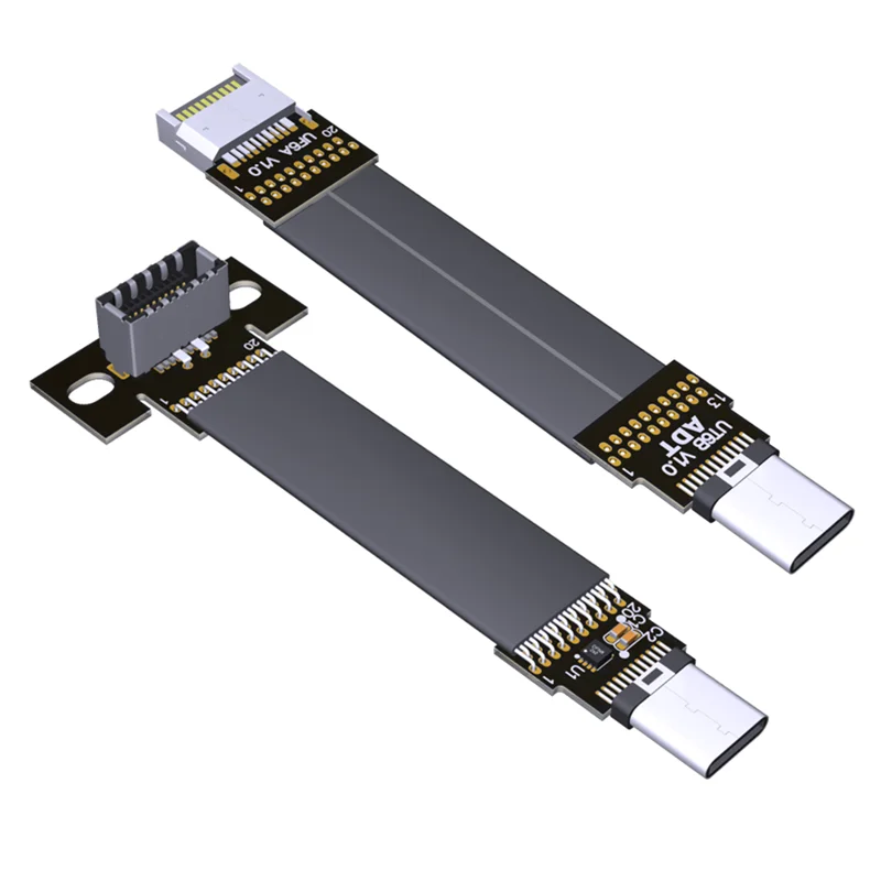 Adtlink Internal Usb3.1 24pin E Type To C Type Flat Cable Usb C Device ...