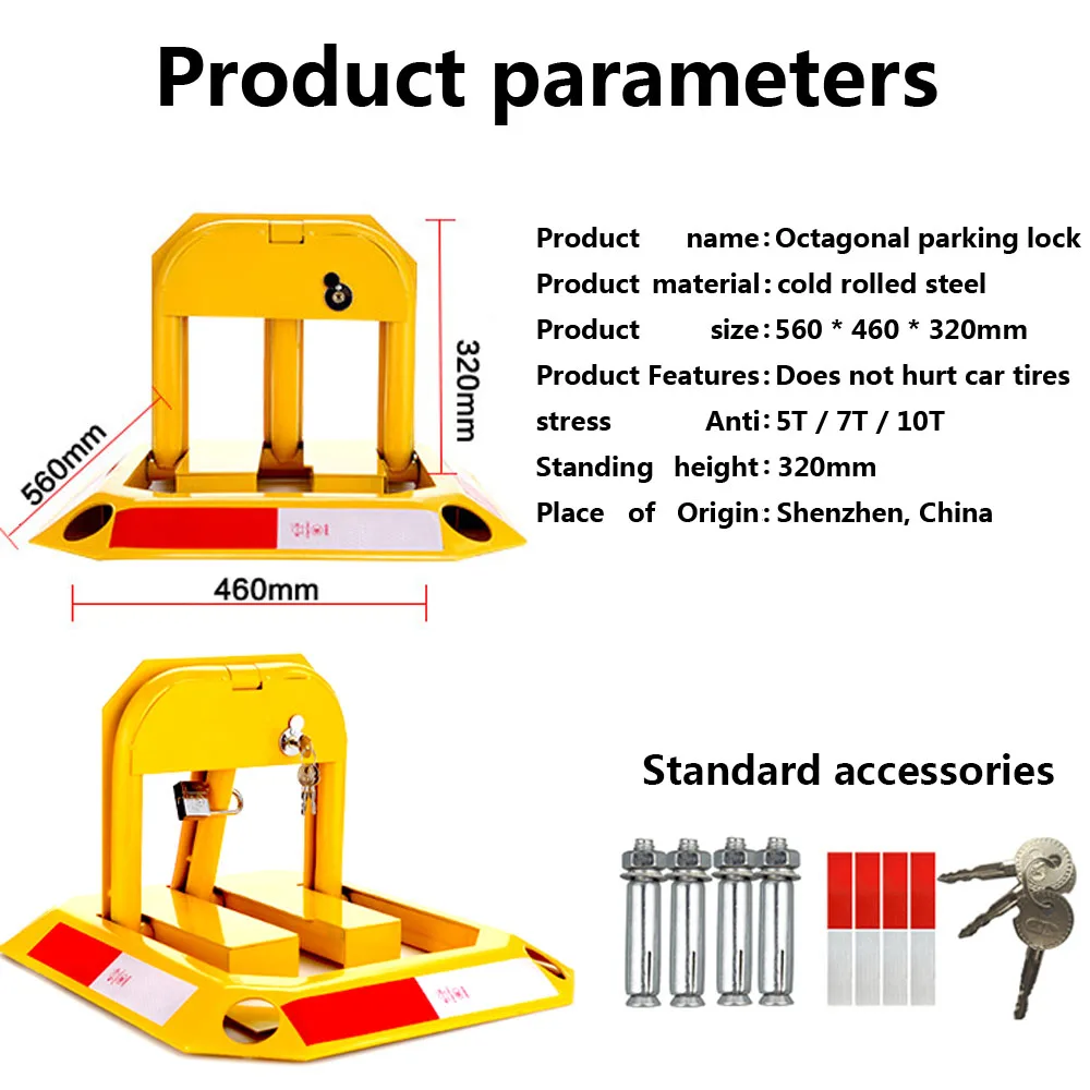 Manual parking barrier Parking Lock / hand operated No parking Lok ...