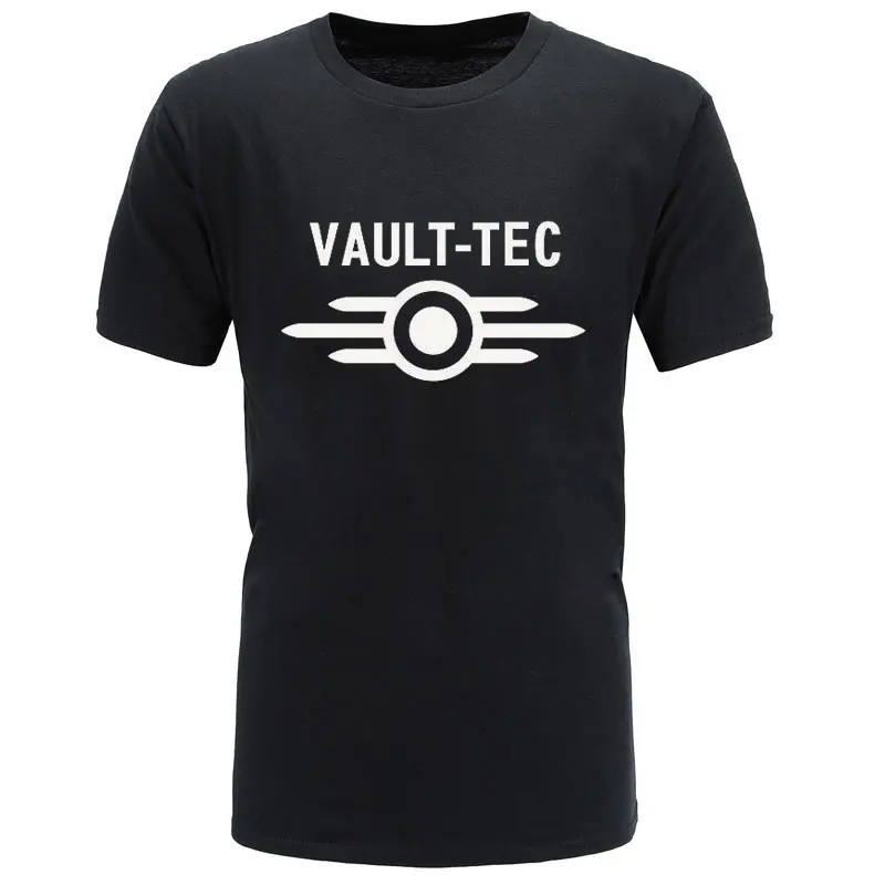 Camisetas con Logo de Vault Tec para hombre, ropa informal clásica de ...