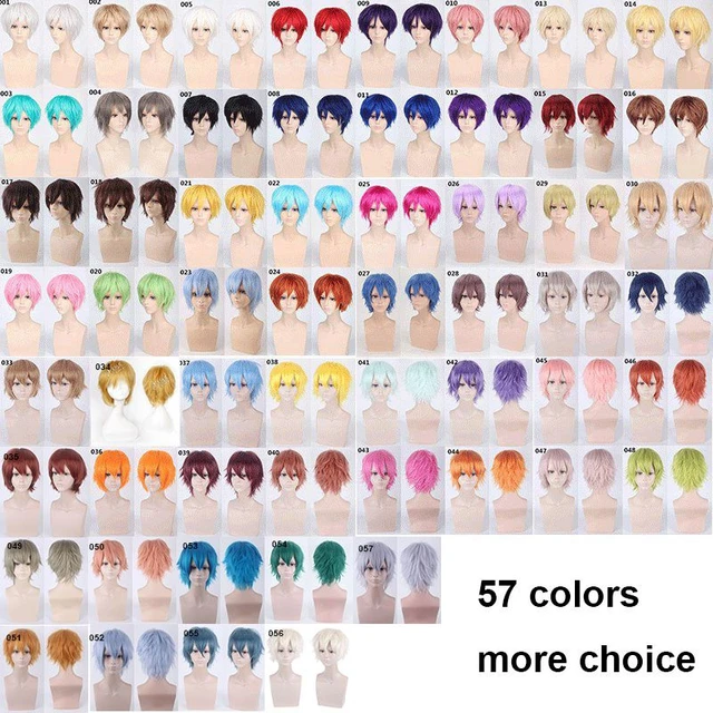 Anime Hair Color Chart