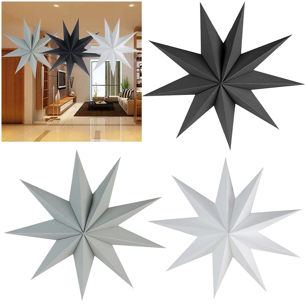 Creative Christmas Paper Stars | Paper Star Decorations Make - 45cm ...