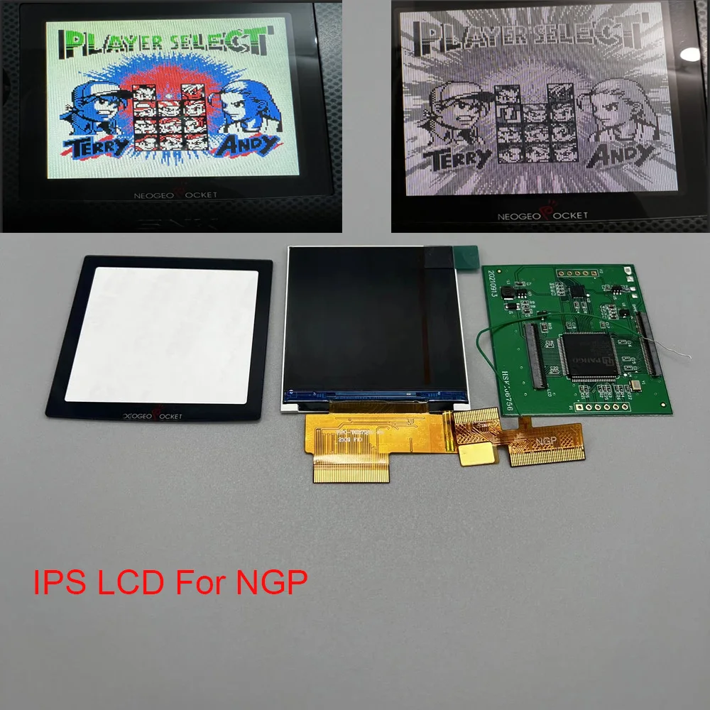 Original Size Screen IPS LCD For NGP Highlight Brightness LCD For SNK ...