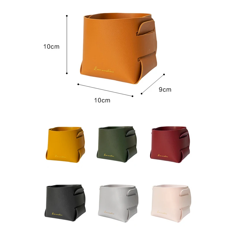 Nordic-Desktop-Leather-Storage-Box-Jewelry-Keys-Display-Tray-Makeup ...