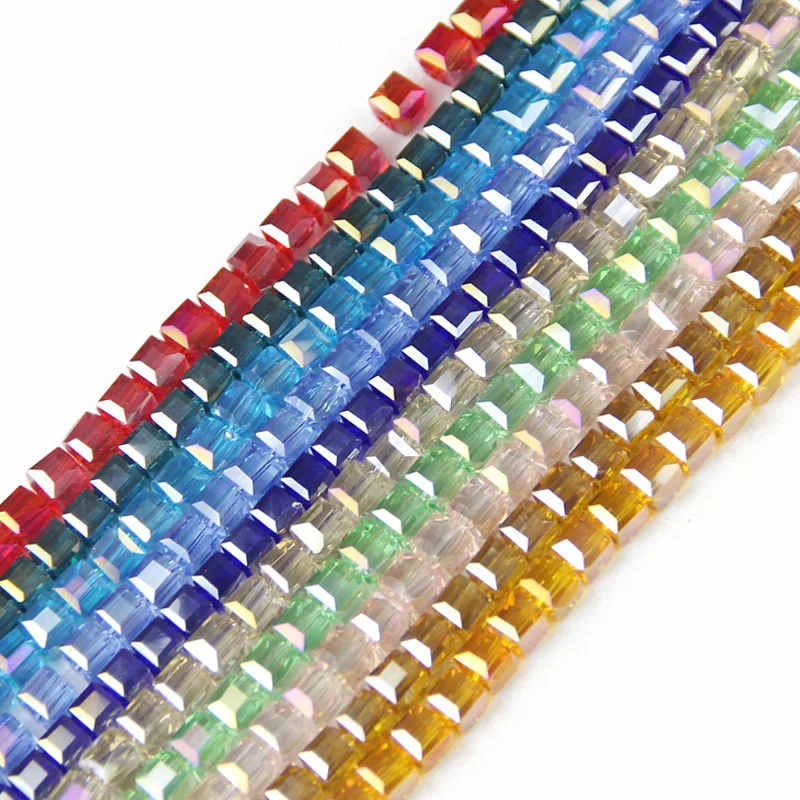 JHNBY-High-quality-6mm-50pcs-Square-shape-Upscale-Austrian-crystal ...