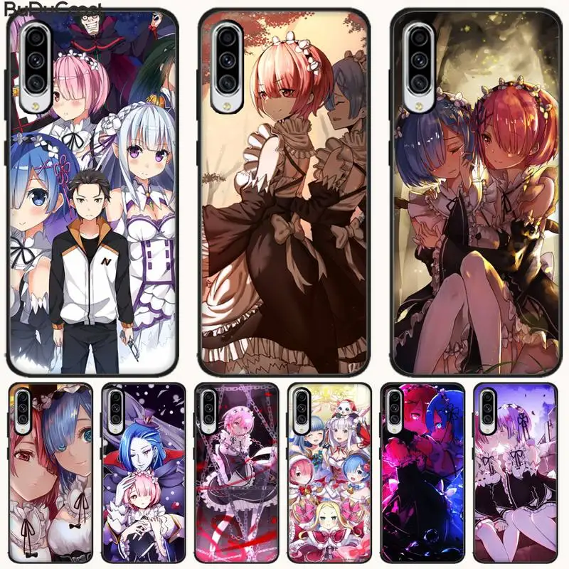 Capa de celular anime re zero ram rem, capas para telefone celular a10 ...