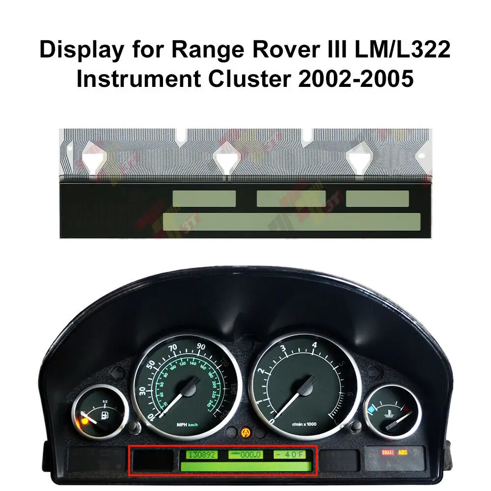 Dashboard LCD Display for Range Rover III LM/L322 Instrument Cluster