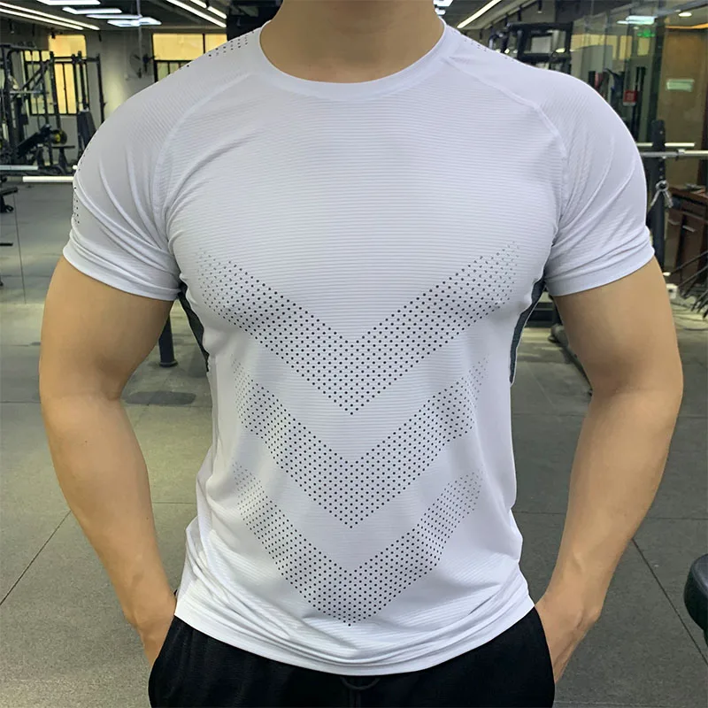 Compression Short Sleeve Men's Gym Workout T Shirt - Men's Fitness Apparel, Men's Sports ...