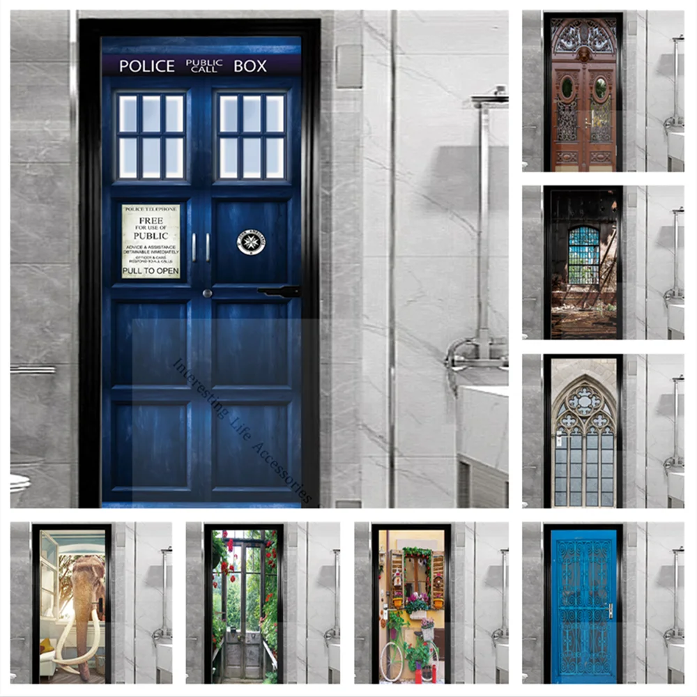 Doctor Who Tardis Door Decal